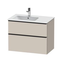 Duravit Waschtischunterschrank D-Neo 81x46,2cm, 1 Kast, B L, schwarz/Taupe ma (DE43660BD910000)