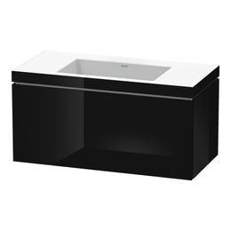 Duravit Waschtischunterschrank c-bonded L-Cube 100x48cm, o HL, sw hgl, 1 Ausz., wandh&auml;ngend (LC6918N4040)