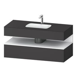 Duravit Einbauwaschtisch-M&ouml;bel-Set Qatego 120x55x60cm, we m/Grap ma, Konsolen-Waschtischunterbau (QA4787018490000)
