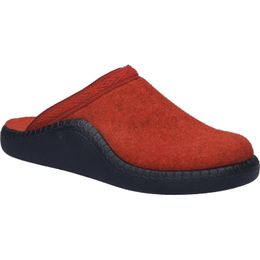 Hausschuh Josef Seibel "Monaco D 05, rot", Damen, Gr. 35, rot, Obermaterial: 100% Textilmaterial TEXMAT., Schuhe Hausschuh