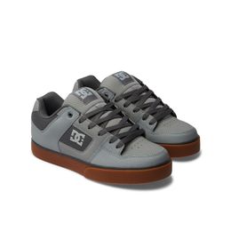 Sneaker DC Shoes "Pure", Herren, Gr. 9(42), grau (carbon, gum), Obermaterial:55, 4% Leder, 44, 6% Synthetik;, Schuhe Sneaker