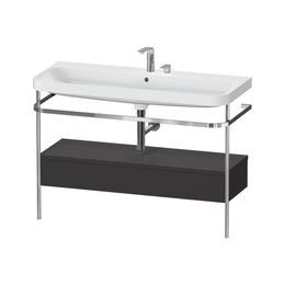 Duravit M&ouml;belwaschtisch-Kombi Happy D.2 Plus 117,5x49cm, m Kons, 1 Lad, 2 HL, gra m (HP4844E80800000)
