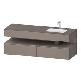 Duravit Einbauwaschtisch-M&ouml;bel-Set Qatego 160x50x60cm, Kon-WTU, B, B re, bas. ma (QA4796043430010)
