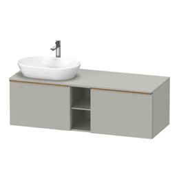 Duravit Waschtischunterschrank D-Neo 140x55cm, 2 A, 1 Pl, B L, b geb/grau ma (DE4950L04070000)