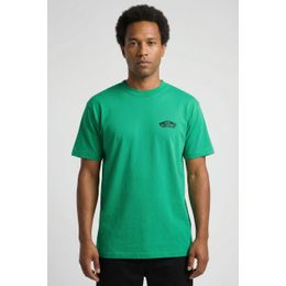 T-Shirt Vans "DOUBLE STANDARD SS TEE", Herren, Gr. XXL, vivid verdan, Obermaterial: 100% Baumwolle, normal, Rundhals, Shirts T-Shirt, sportlicher Stil, ohne Verschluss, Rundhalsausschnitt