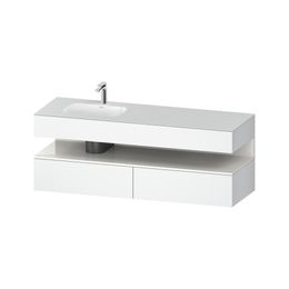 Duravit Einbauwaschtisch-M&ouml;bel-Set Qatego 160x50x60cm, Kon-WTU, B, B l, w hgl/we m (QA4795022180010)