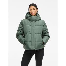Steppjacke Vila "VIMILJA PADDED PUFFER - NOOS", Damen, Gr. 34, laurel wreath, Web, Obermaterial: 100% Polyester, unifarben, regular fit, Jacken Steppjacke