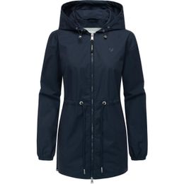 Outdoorjacke Ragwear "Outdoorjacke Monadissimo B", Damen, Gr. 3XL, blau (navy), Obermaterial: 65% Polyester PES. 35% Baumwolle CO. Obermaterial: Futter: 100% Polyester PES., Jacken Outdoorjacke