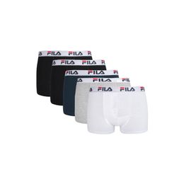 Boxershorts Fila "Boxershort 5er Pack", Herren, Gr. XL, bunt (mehrfarbig), Obermaterial: 95% Baumwolle CO. 5% Elasthan EL., Unterhosen Boxershorts