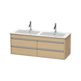 Duravit Waschtischunterschrank Ketho 127x47,5x48cm, 4 Schubk., wandh&auml;ngend, Ei Nat (KT643303030)