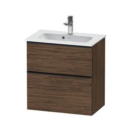Duravit Waschtischunterschrank D-Neo Compact 61x37,2, sw/Nuss d, 1 Kast, 1 A, wandh&auml;ngend (DE43680BD210000)
