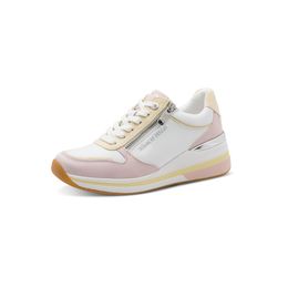 Marco Tozzi Sneaker Damen Gr&ouml;&szlig;e 36 hellgelb / rosa / wei&szlig;