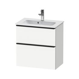Duravit Waschtischunterschrank D-Neo Compact 61x37,2, sw/w m, 1 Kast, 1 Ausz., wandh&auml;ngend (DE43680BD180000)