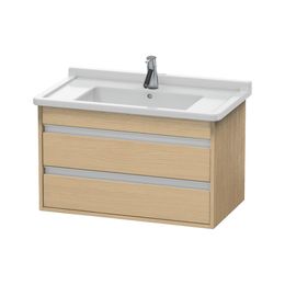 Duravit Waschtischunterschrank Ketho 80x45,5cm, Ei Nat, 2 Schubk., wandh&auml;ngend (KT664403030)
