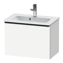 Duravit Waschtischunterschrank D-Neo Compact 61x37,2, schwarz/wei&szlig; ma, 1 Ausz., wandh&auml;ngend (DE42680BD180000)