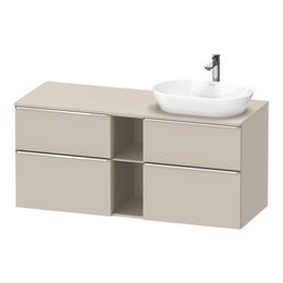 Duravit Waschtischunterschrank D-Neo 140x55cm, 2 SBK, 2 A, B re, chr/Taup ma (DE4970R10910000)