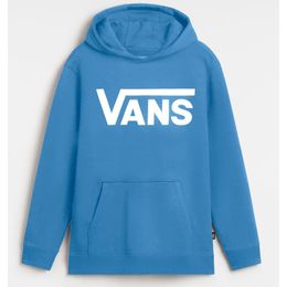 Kapuzensweatshirt Vans "Vans CLASSIC II PO", Jungen, Gr. M (146/152), bright azure, Obermaterial: 70% Baumwolle, 30% Polyester, Sweatshirts Kapuzensweatshirt
