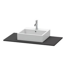Duravit Konsole XSquare 100x55cm, graph matt, mit 1 Ausschnitt (XS060E08080)