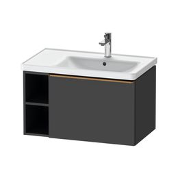 Duravit Waschtischunterschrank D-Neo 78,4x45,2cm, 1 A, B R, b geb/Graphit ma (DE4257004490000)