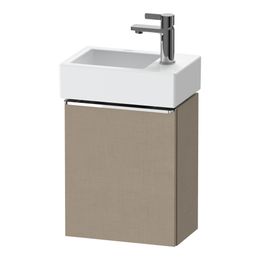 Duravit Waschtischunterschrank D-Neo 36,4x22,2x44cm, 1 T&uuml;r, An li, chr/Leinen (DE4218L10750000)