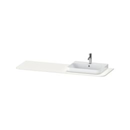 Duravit Waschtisch-Konsole Happy D.2 Plus 160x55cm, m 1 Ausschn, Beck. re, we hgl (HP031HR2222)
