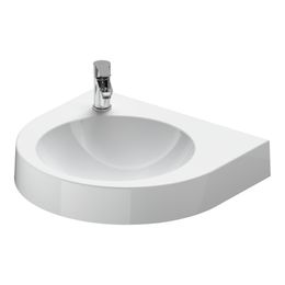 Duravit Waschtisch Architec 57,5x52cm, HL li, o &Uuml;L, m HLB, wei&szlig; (0449580009)