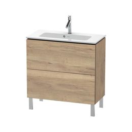 Duravit Waschtischunterschrank Compact L-Cube 82x39,1cm, Ei marm., 2 Ausz&uuml;ge, stehend (LC667405555)