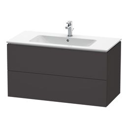 Duravit Waschtischunterschrank L-Cube 102x48,1cm, graph matt, 2 Schub., wandh&auml;ngend (LC624208080)