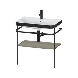 Duravit M&ouml;belwaschtisch-Kombi Happy D.2 Plus 77,5x49cm, 1 HL, st-g s-matt, m Konsole (HP4737O9292)