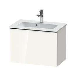 Duravit Waschtischunterschrank D-Neo Compact 61x37,2, chr/we hgl, 1 Ausz., wandh&auml;ngend (DE4268010220000)