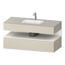 Duravit Einbauwaschtisch-M&ouml;bel-Set Qatego 120x55x60cm, w m/ta m, Kon-WTU, Nischenb (QA4787084830010)