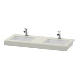 Duravit Waschtisch-Konsole DuraStyle 80-200x55x10cm, 2 Ausschnitte, taupe (DS829C09191)