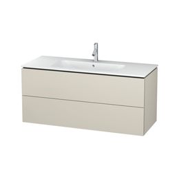 Duravit Waschtischunterschrank L-Cube 122x48,1cm, Tau ma, 2 Schub., wandh&auml;ngend (LC624309191)