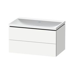 Duravit M&ouml;bel-Set L-Cube 80x48x48cm, o. Hahnl., we. ma, 2 Schub. (LC6951N18180000)