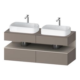 Duravit Waschtischunterschrank Qatego 140x55x60cm, T m/ba m, Pl, Beck. beids. (QA4767091430000)