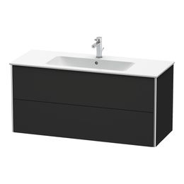 Duravit Waschtischunterschrank XSquare 121x47,8cm, graph matt, 2 Schubk., wandh&auml;ngend (XS417408080)