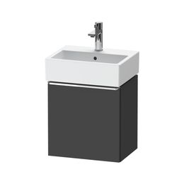 Duravit Waschtischunterschrank D-Neo 43,4x32,2x44cm, 1 T&uuml;r, An L, chr/Grap ma (DE4217L10490000)