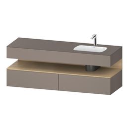 Duravit Einbauwaschtisch-M&ouml;bel-Set Qatego 160x50x60cm, Kon-WTU, B, B r, E nat/b ma (QA4796030430010)
