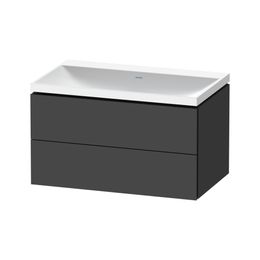 Duravit M&ouml;bel-Set L-Cube 80x48x48cm, o Hahnl., graph ma, 2 Schub. (LC6951N49490000)