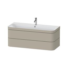 Duravit M&ouml;belwaschtisch-Unterschrank Happy D.2 Plus 117,5x49cm, 2 Schubk., 1 HL, Tau s-matt (HP4639O60600000)
