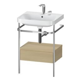 Duravit M&ouml;belwaschtisch-Kombi Happy D.2 Plus 57,5x49cm, 2 HL, Me E, m Kons, 1 Lad (HP4840E7171)