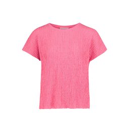 Rundhalsshirt Betty Barclay "Strukturshirt mit U-Boot-Ausschnitt", Damen, Gr. 36, pink (pink flamb&eacute;), Obermaterial: 97% Polyester PES. 3% Elasthan EL., Shirts Rundhalsshirt