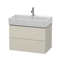 Duravit Waschtischunterschrank L-Cube 78,4x 45,9cm, Tau matt, 2 Schub., wandh&auml;ngend (LC627708383)