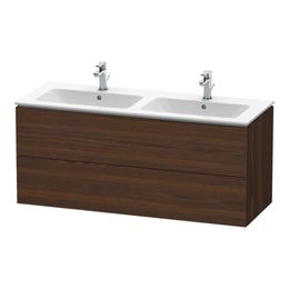 Duravit Waschtischunterschrank L-Cube 129x48,1x55cm, 2 SBK, wandh&auml;ngend, Nussb geb. (LC625806969)