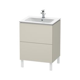Duravit Waschtischunterschrank L-Cube 62x48,1cm, Tau matt, 2 Ausz&uuml;ge, stehend (LC662509191)