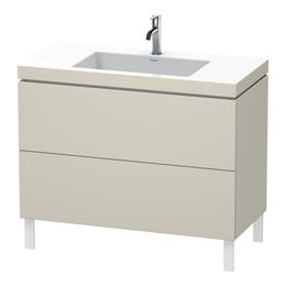 Duravit Waschtischunterschrank c-bonded L-Cube 100x48cm, 1 HL, Tau matt, 2 Ausz., steh. (LC6938O8383)
