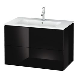 Duravit Waschtischunterschrank L-Cube 82x48,1cm, sw hgl, 2 Schub., wandh&auml;ngend (LC624104040)