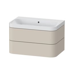 Duravit M&ouml;belwaschtisch Happy D.2 Plus 77,5x49cm, o. HL, Tau matt, 2 Schubk. (HP4347N8383)