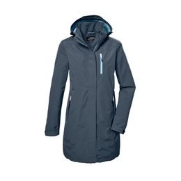 Parka Killtec "KOS 30 WMN PRK", Damen, Gr. 46, blau (royalblau), Obermaterial: 100% Polyester;Futter: 100% Polyester, Jacken Parka, Funktionsparka: wasser- und winddicht, atmungsaktiv, abnehmbare Kapuze