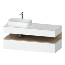 Duravit Waschtischunterschrank Qatego 140x55x60cm, E na/we m, Pl, Beck. li (QA4765030180000)